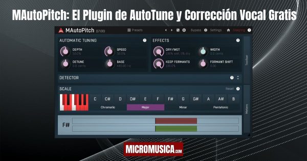 MAutoPitch: El Plugin de AutoTune y Corrección Vocal Gratis de Melda ...